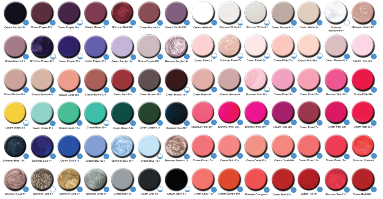 Our Colors | McConnell Labs | Private Label Skin Care & Nail Care | UV ...